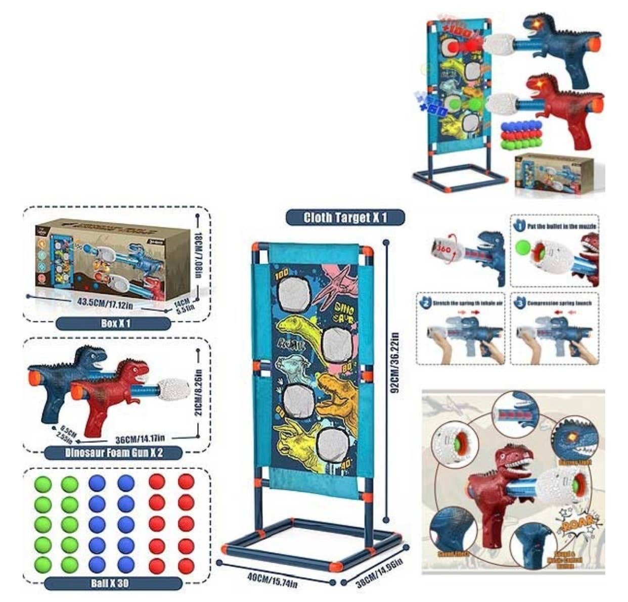 36" Dino Ball Blaster | Build-A-Pet Clubhouse